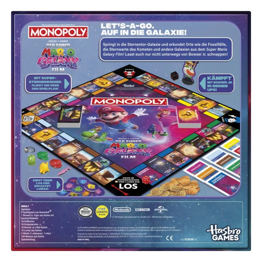 The Super Mario Galaxy Movie Monopoly Board Game *German Ver
